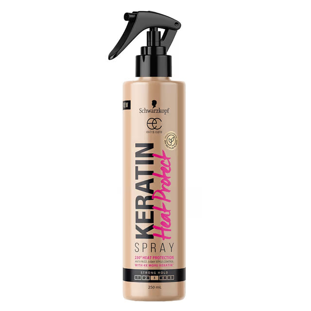 Schwarzkopf Extra Care Keratin Heat Protect Spray 250ml – The Value ...