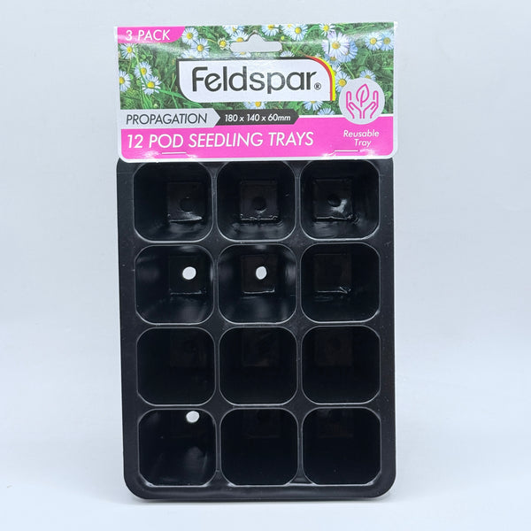 Feldspar 12 Pod Seedling Trays (3 Pack) – The Value Junction