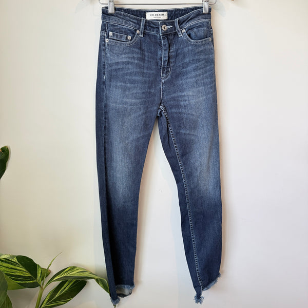 Country Road Size 6 High-Waisted Slim-Fit Blue Jeans – The Value Junction