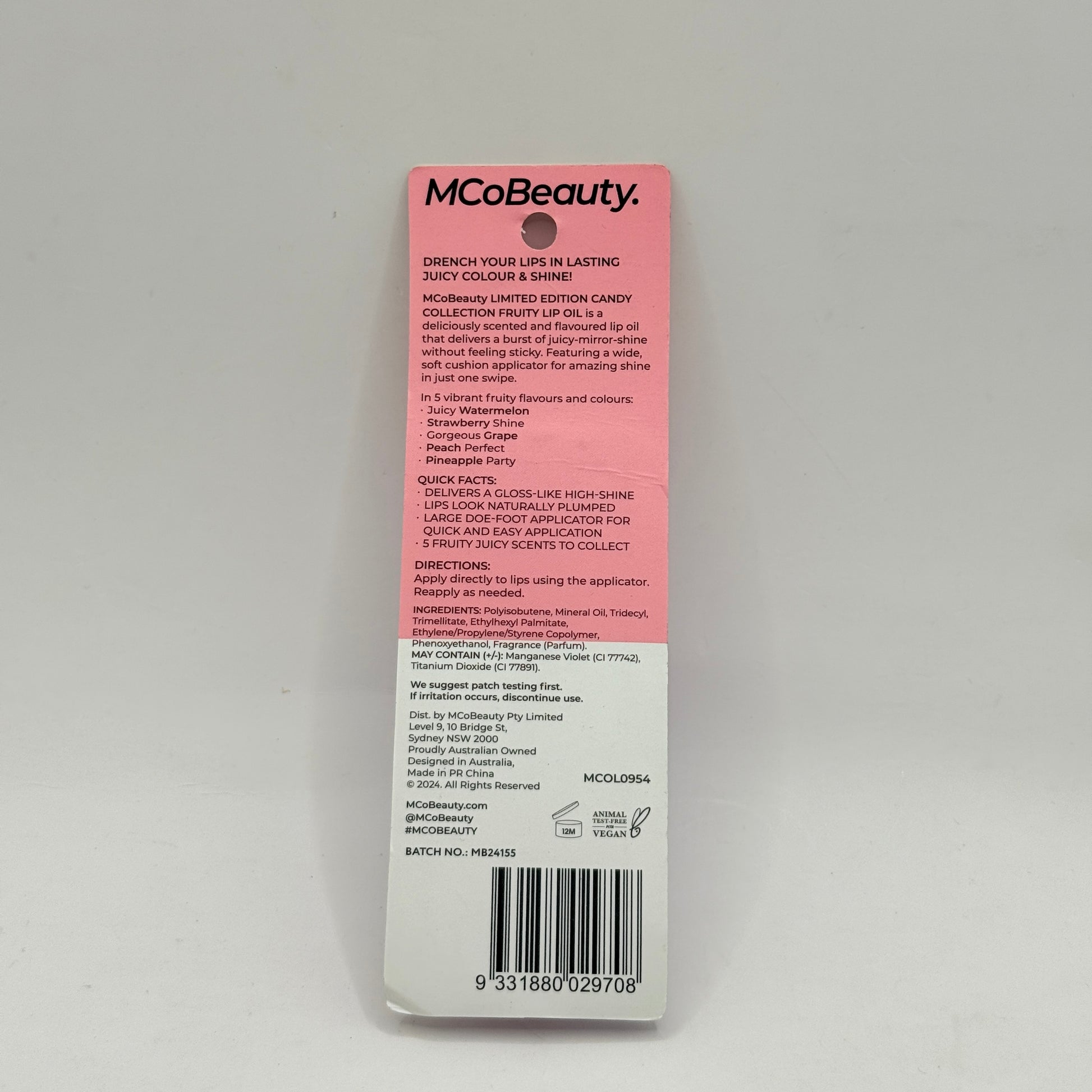 MCoBeauty Fruity Lip Hydrating Oil – Grape 5ml – The Value Junction