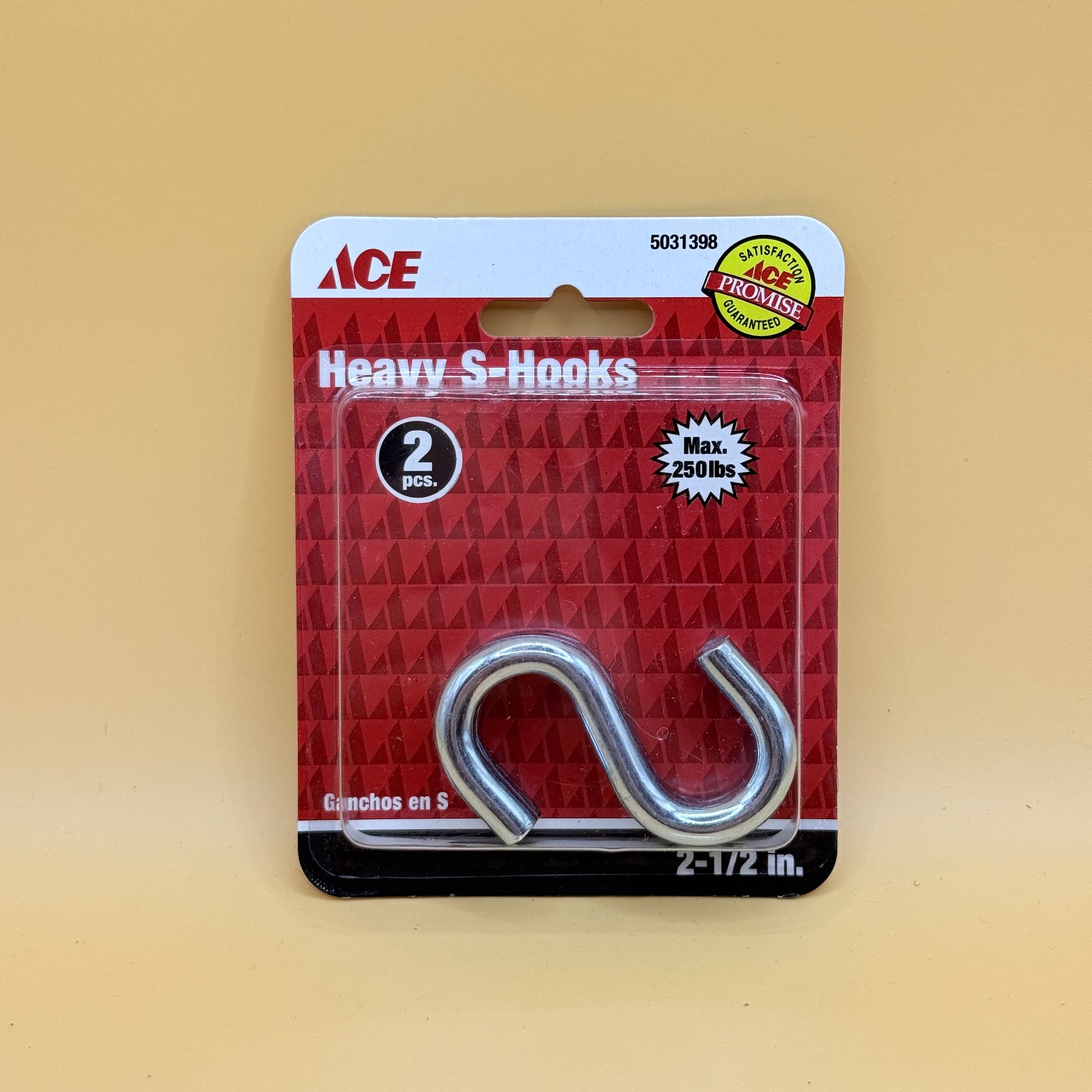 ACE Heavy S-Hooks – 2 Pack (2.5" / 250lb Rated) – The Value Junction