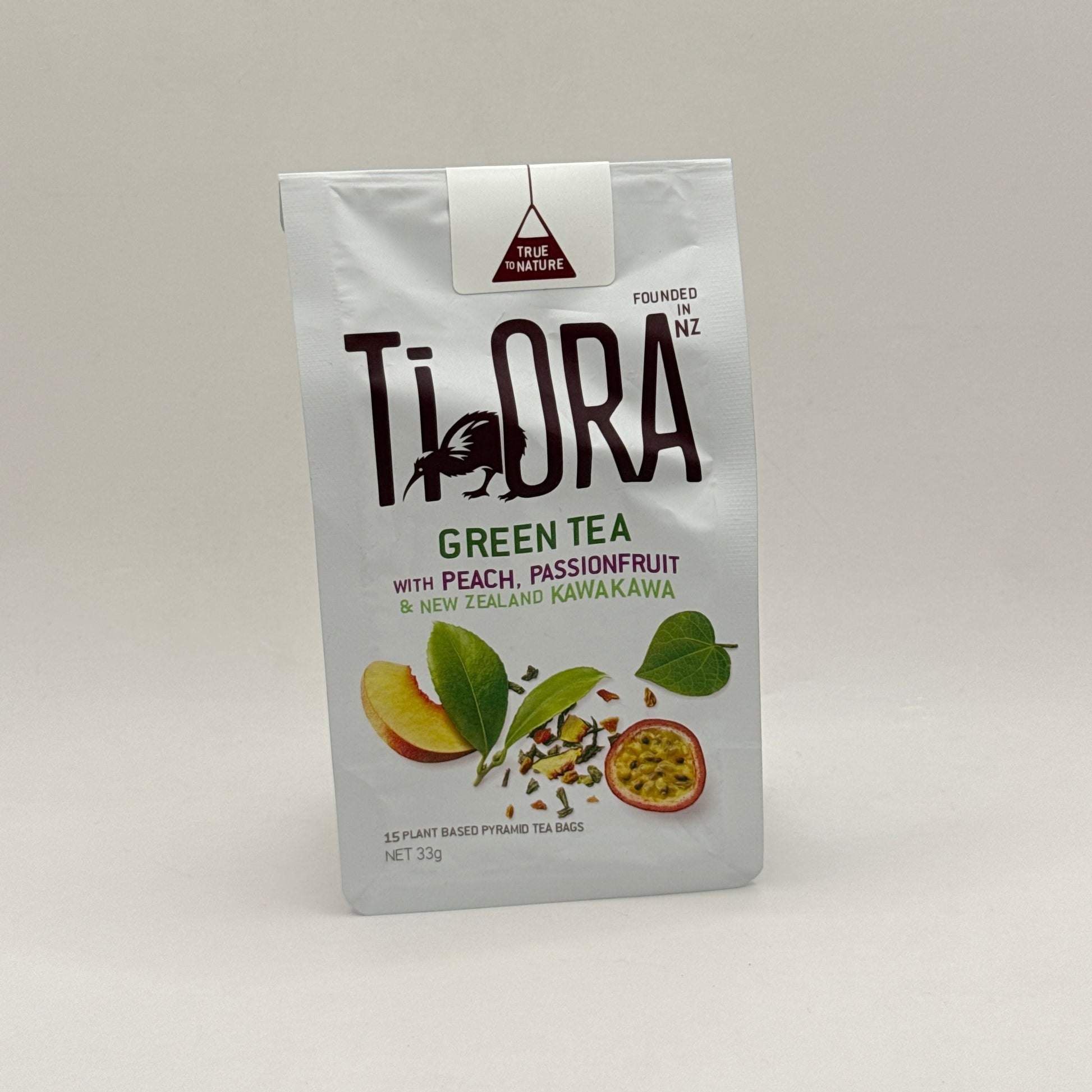 Ti Ora Green Tea Peach Passionfruit & Kawakawa 15 Bags – The Value Junction