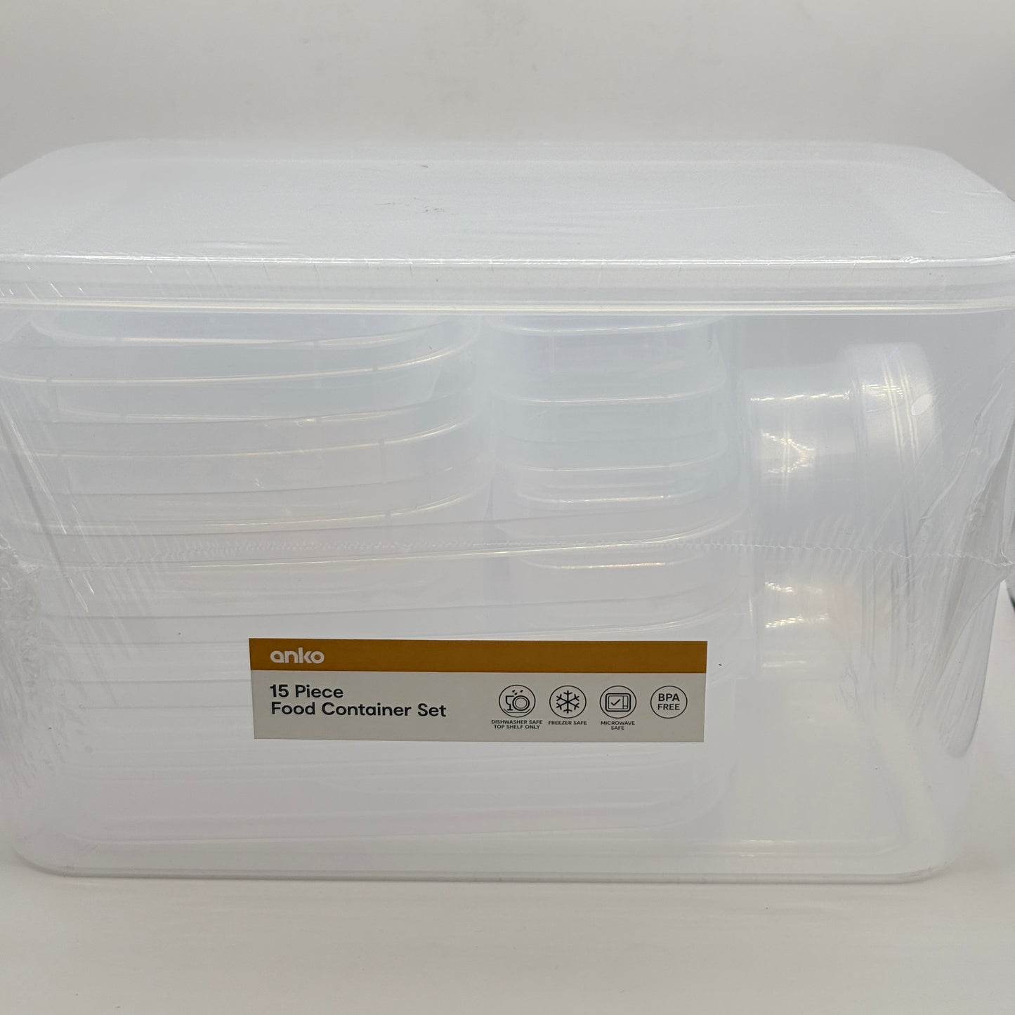 Anko 15 Piece Food Container Set – The Value Junction