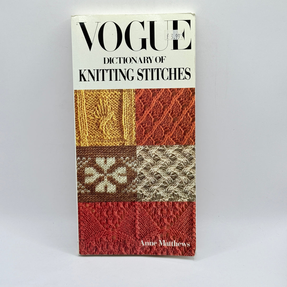 Vogue Dictionary of Knitting Stitches by Anne Matthews – The Value Junction