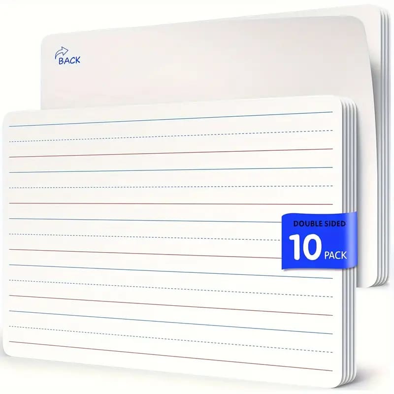 Small Lined Dry Erase Boards 10 Pack – The Value Junction