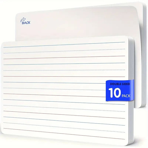 Small Lined Dry Erase Boards 10 Pack – The Value Junction