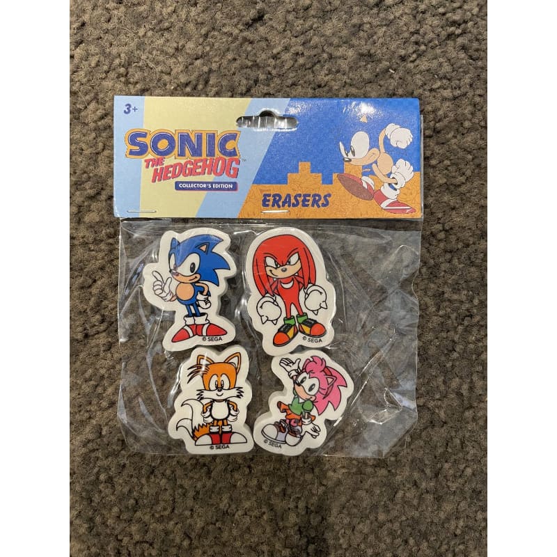 Sonic the Hedgehog 4 Pack Erasers - The Value Junction – The Value Junction